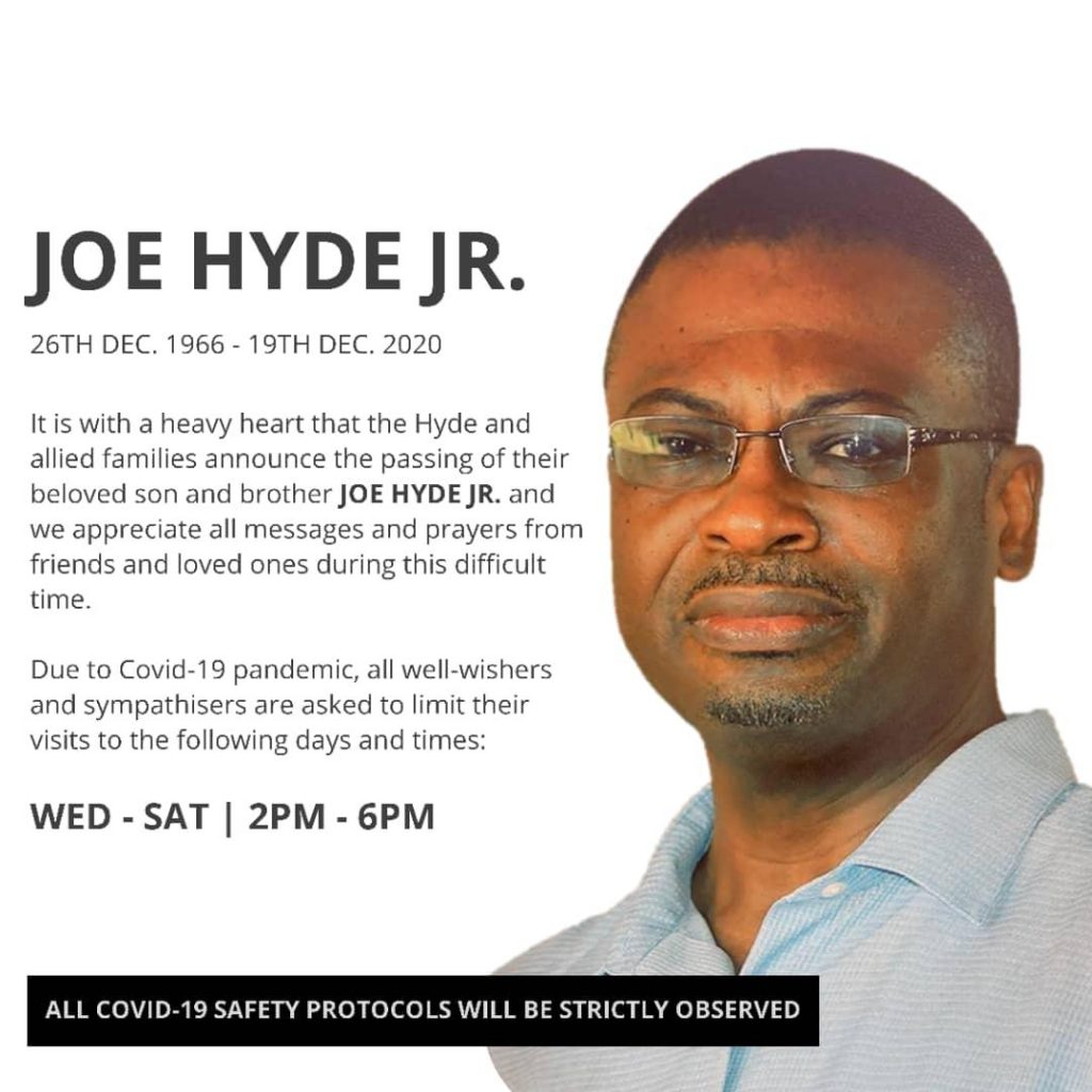 Joe Hyde Jr. | R.I.P Ghana