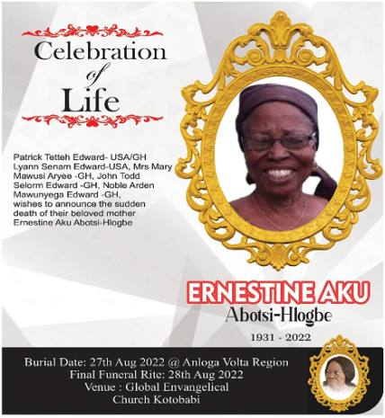 Funeral notice Archives - R.I.P Ghana