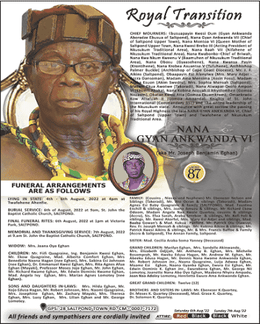 Nana Gyan Ankwanda VI a.k.a. Mr Joseph Benjamin Eghan | R.I.P Ghana