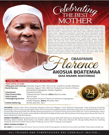 Announcements - R.I.P Ghana