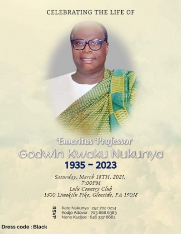 Emeritus Professor Godwin Kwaku Nukunya | R.I.P Ghana
