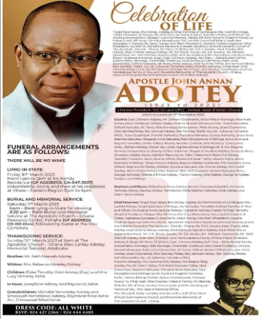 Apostle John Annan Adotey | R.I.P Ghana