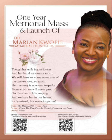 Mrs Marian Neena Kwofie | R.I.P Ghana