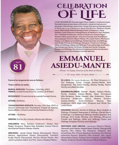 Emmanuel Asiedu-Mante | R.I.P Ghana