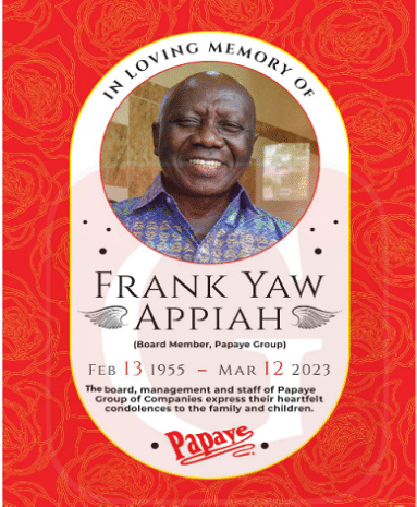 Frank Yaw Appiah | R.I.P Ghana