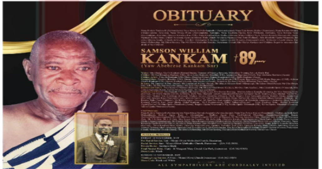 Mr. Samson William Kankam | R.I.P Ghana