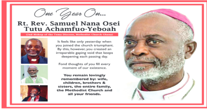 Rt. Rev. Samuel Nana Osei Tutu Achamfuo-Yeboah | R.I.P Ghana