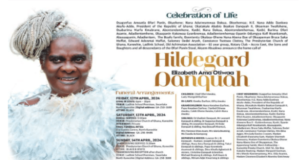 Hildegard Elizabeth Ama Otiwaa Danquah | R.I.P Ghana